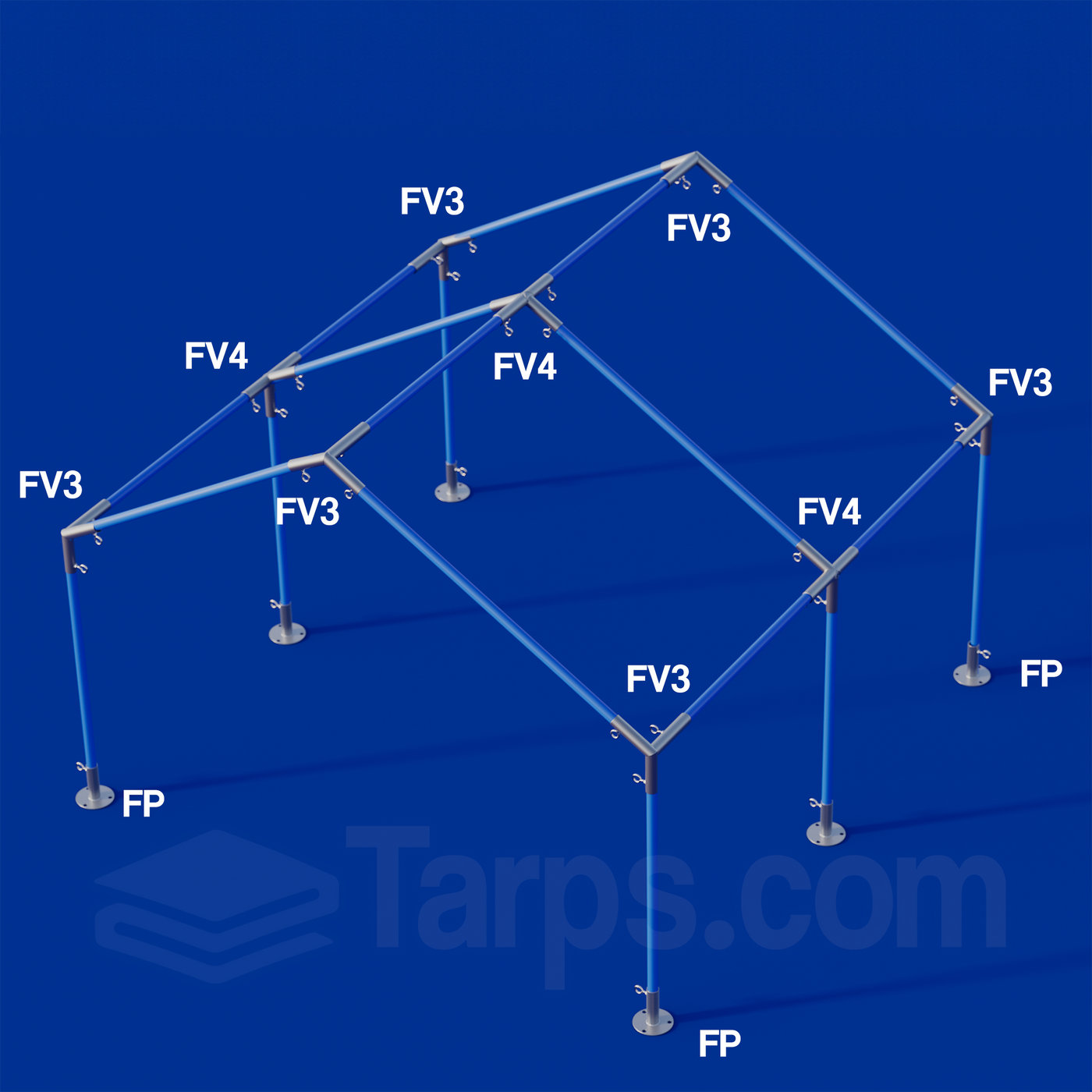 High Peak Canopy Kits with 1 3/8" Fittings — Tarps.com