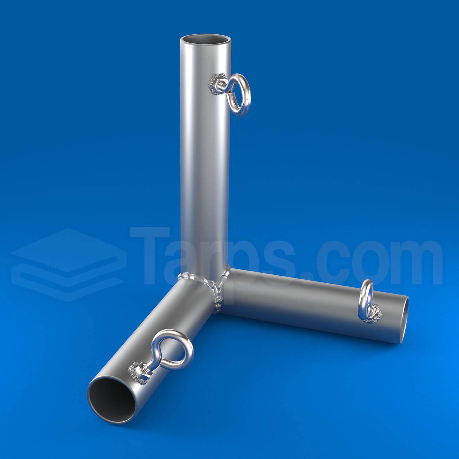1" Flat Roof Corner - 3 Way Fitting (F3-1)